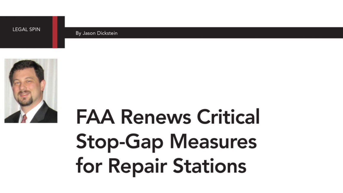 FAA Renews Critical Stop-Gap Measures for Repair Stations | Aviation ...