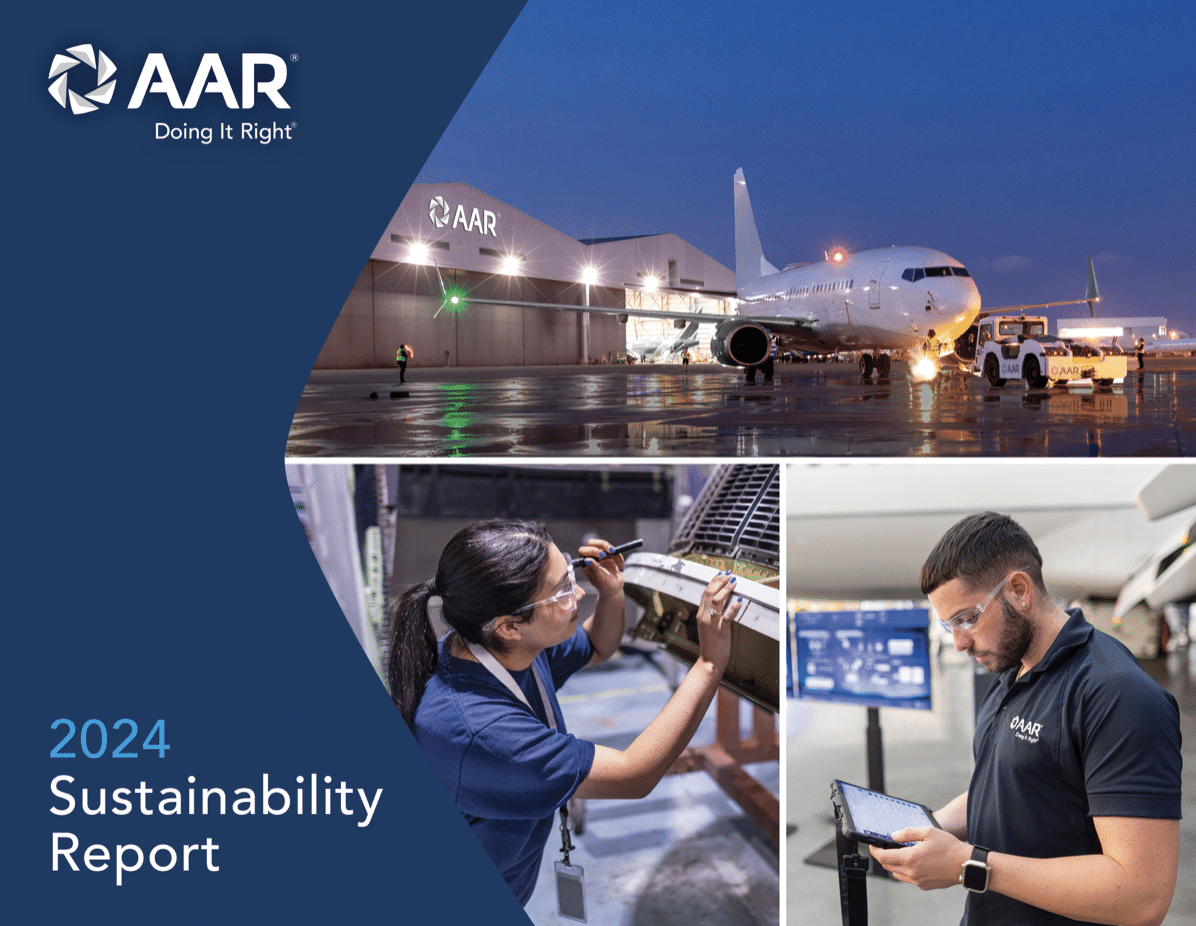 AAR Releases 2024 Sustainability Report | Aviation Maintenance Magazine