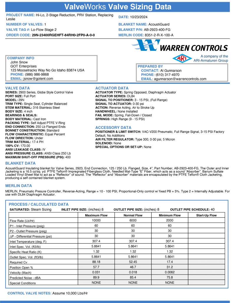 Warren Controls Announces Updates to ValveWorks Program for Enhanced ...